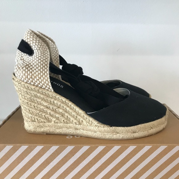 Soludos | Shoes | Soludos Black Tall Wedge | Poshmark